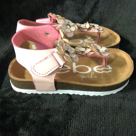 bebe | Shoes | New Bebe Girls Pink Floral Sandals | Poshmark